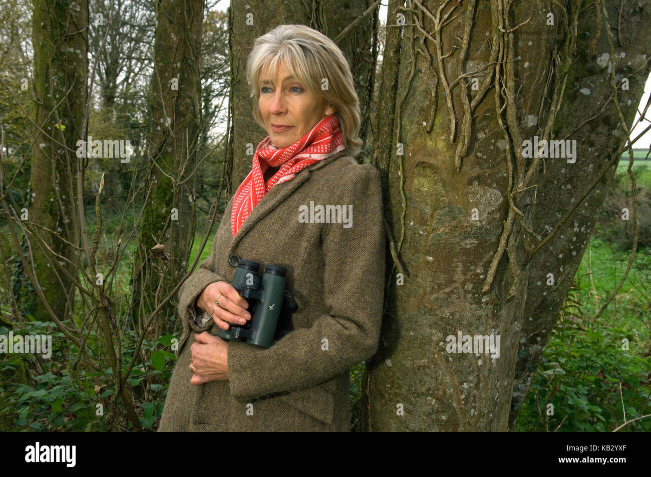 Lady Jane Rice, wife of Sir Tim Rice, at her home in Cornwall with her ...
