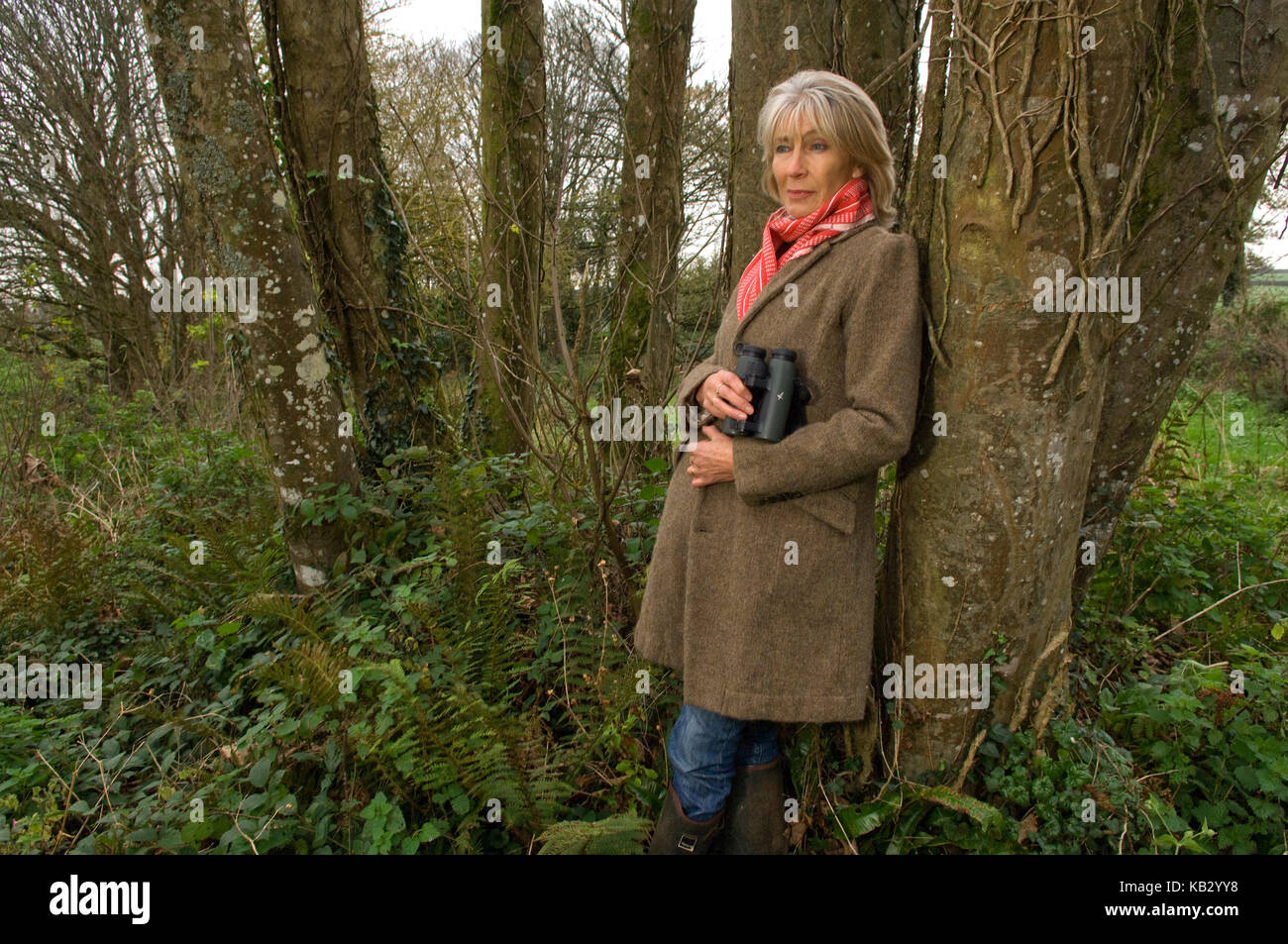Lady Jane Rice, wife of Sir Tim Rice, at her home in Cornwall with her ...