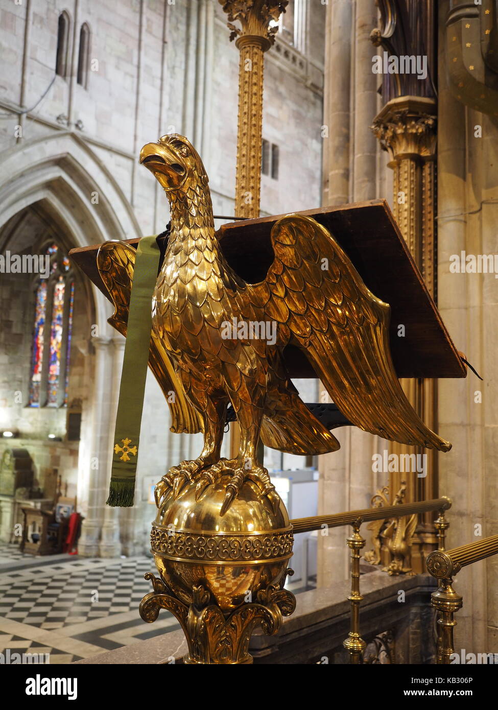 Worcester Cathedral,Worcestershire interiors showing historic artifacts ...