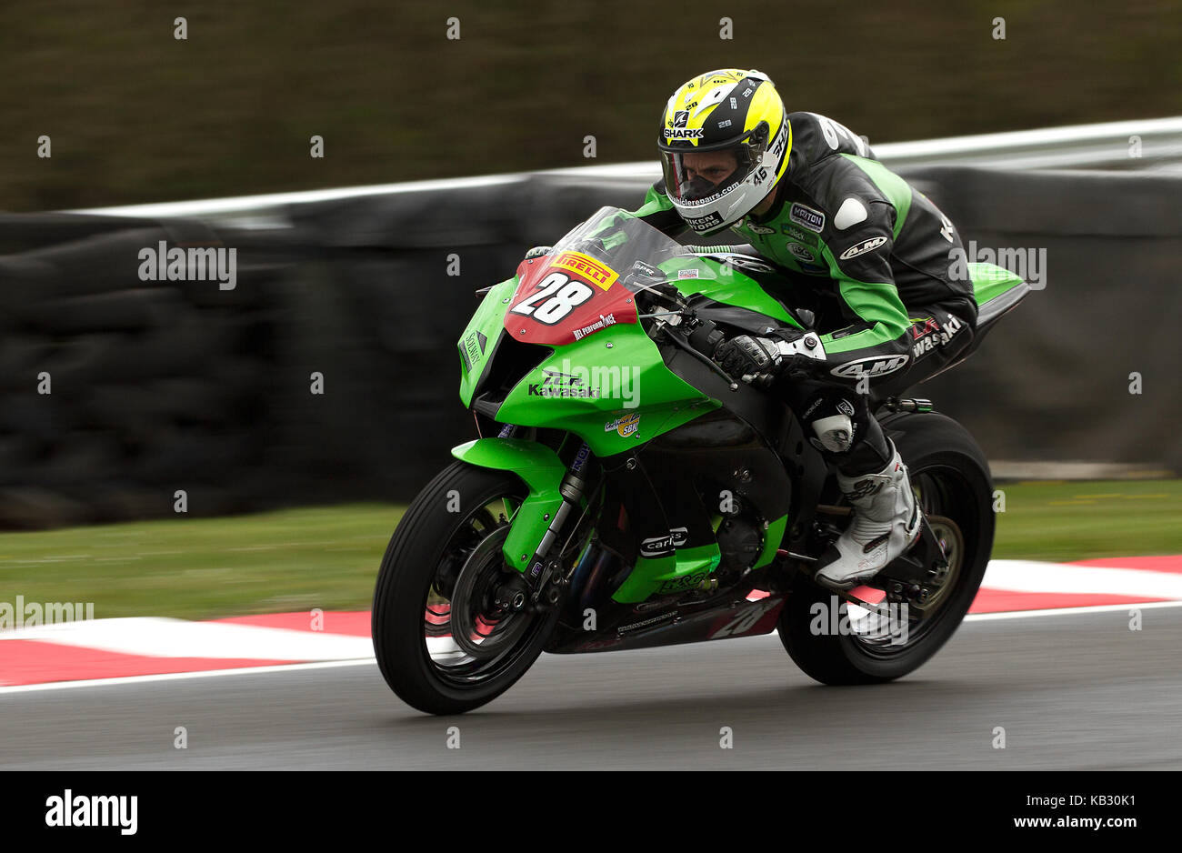 Riders From British superbike championship at Oulton Park, England, UK ...