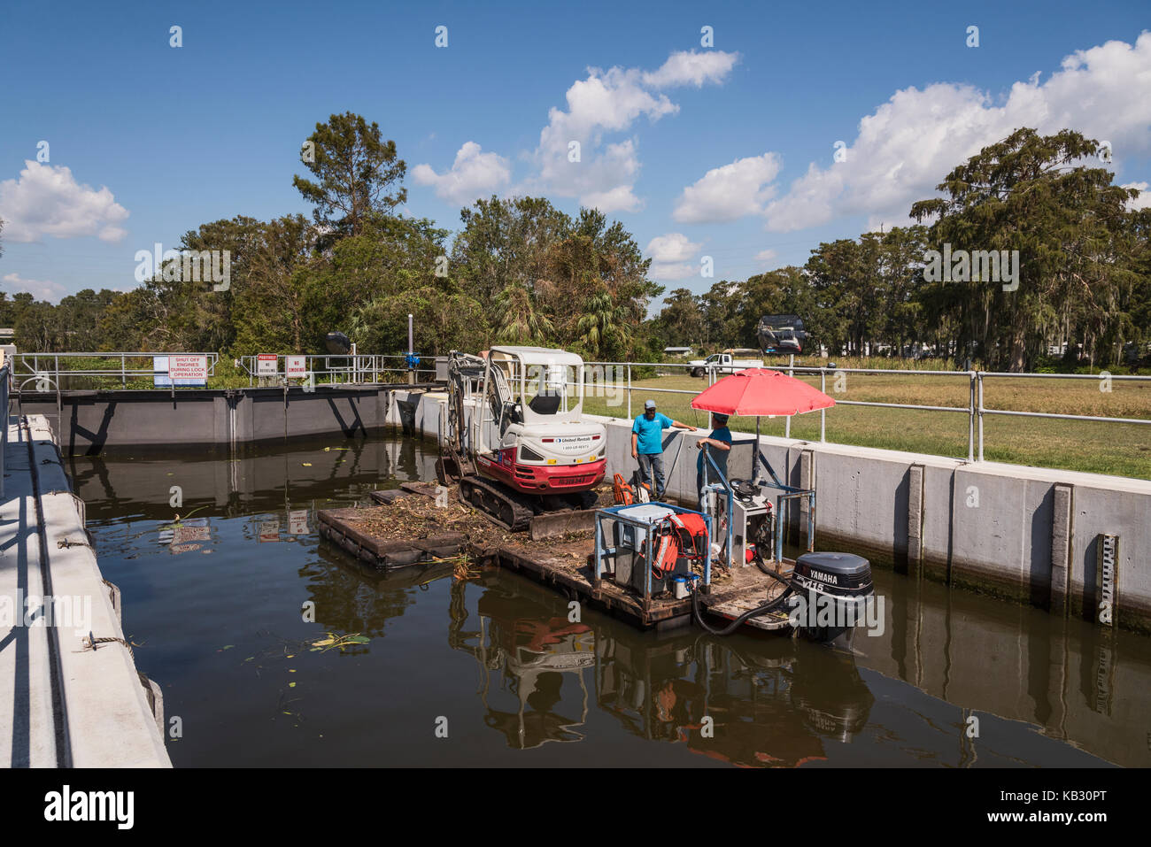 After Hurricane Irma, Tree Cleanup crew locking through the Burrell ...
