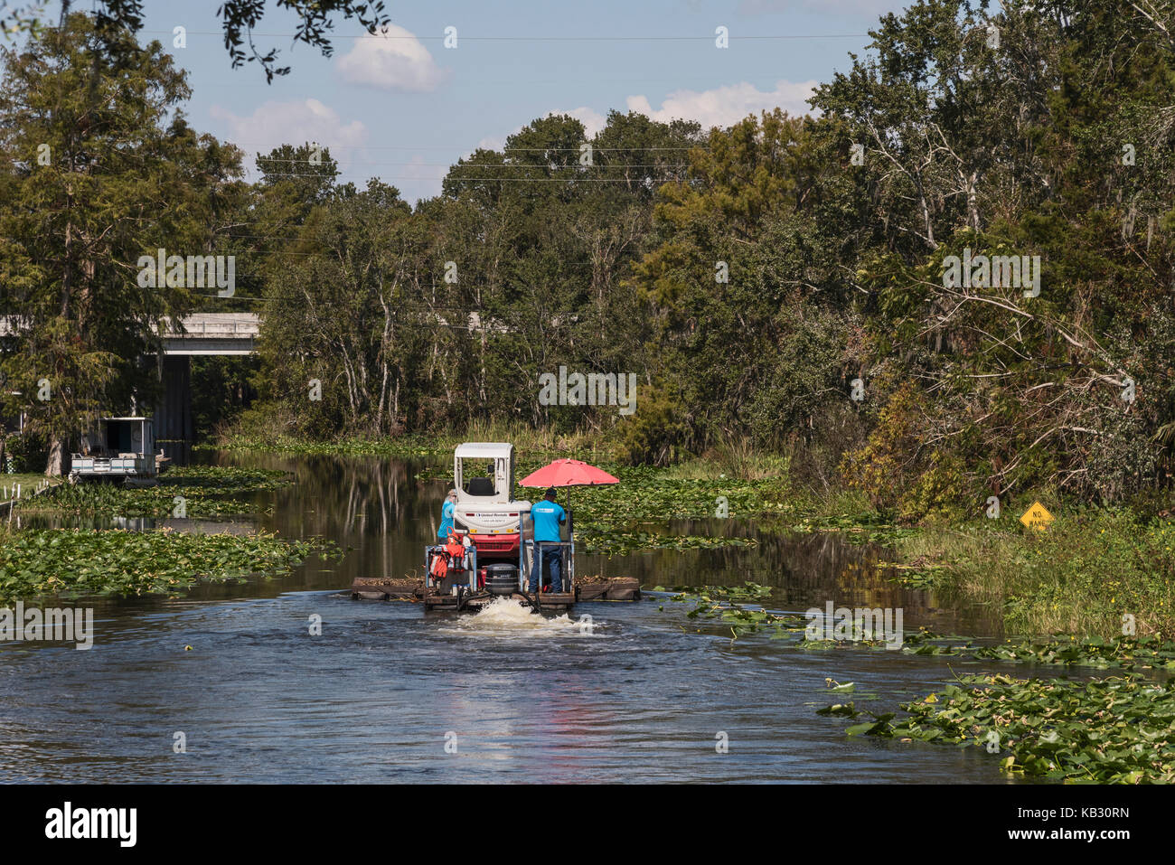 After Hurricane Irma, A Tree Cleanup crew after locking through the ...