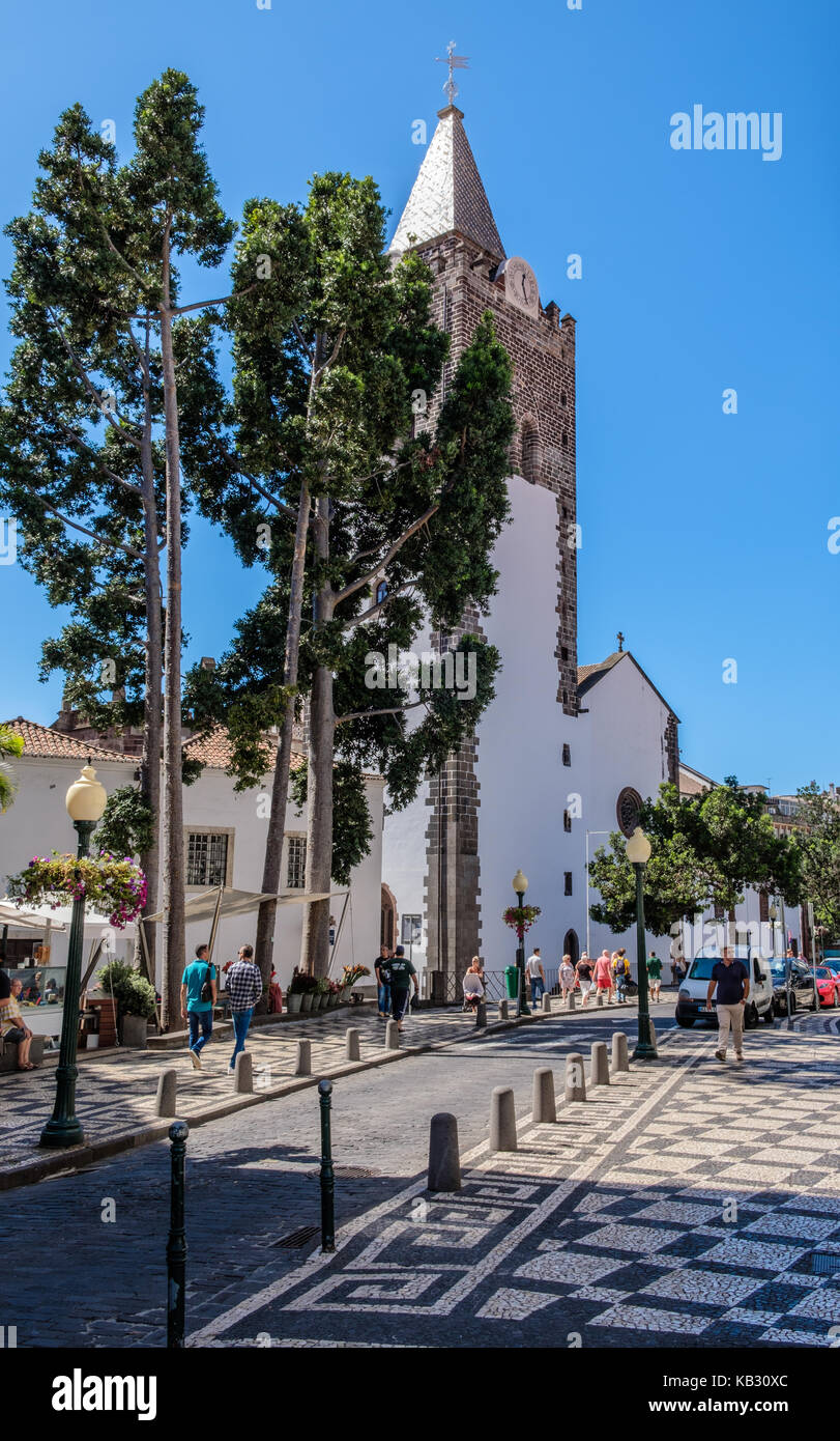 Funchal Cathedral, Madeira Island Stock Photo - Alamy