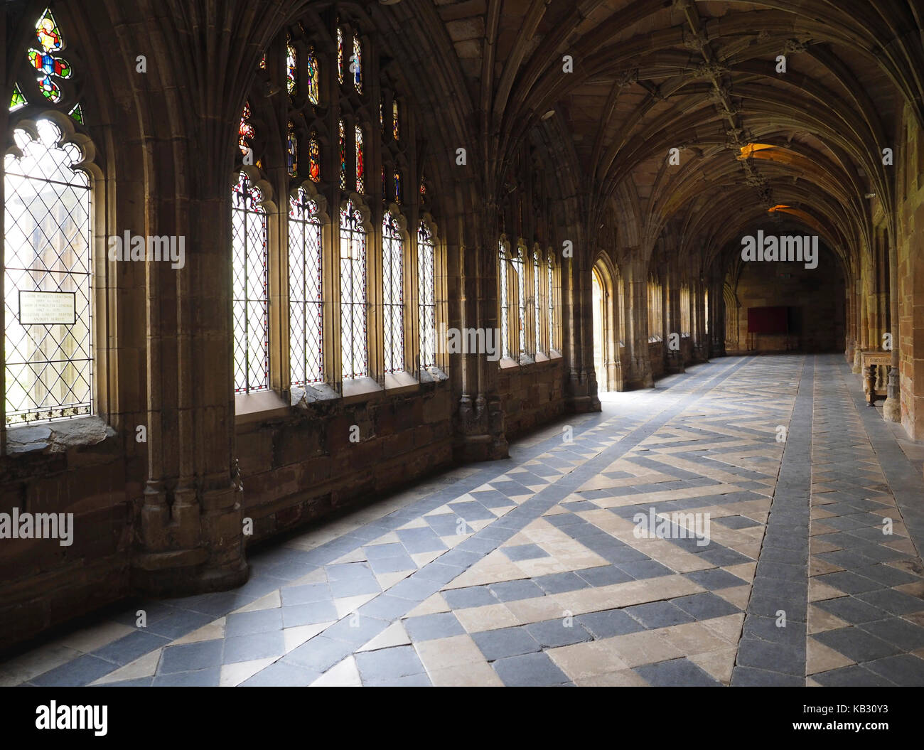 Cloisters at Worcester Cathedral,Worcestershire UK Stock Photo - Alamy