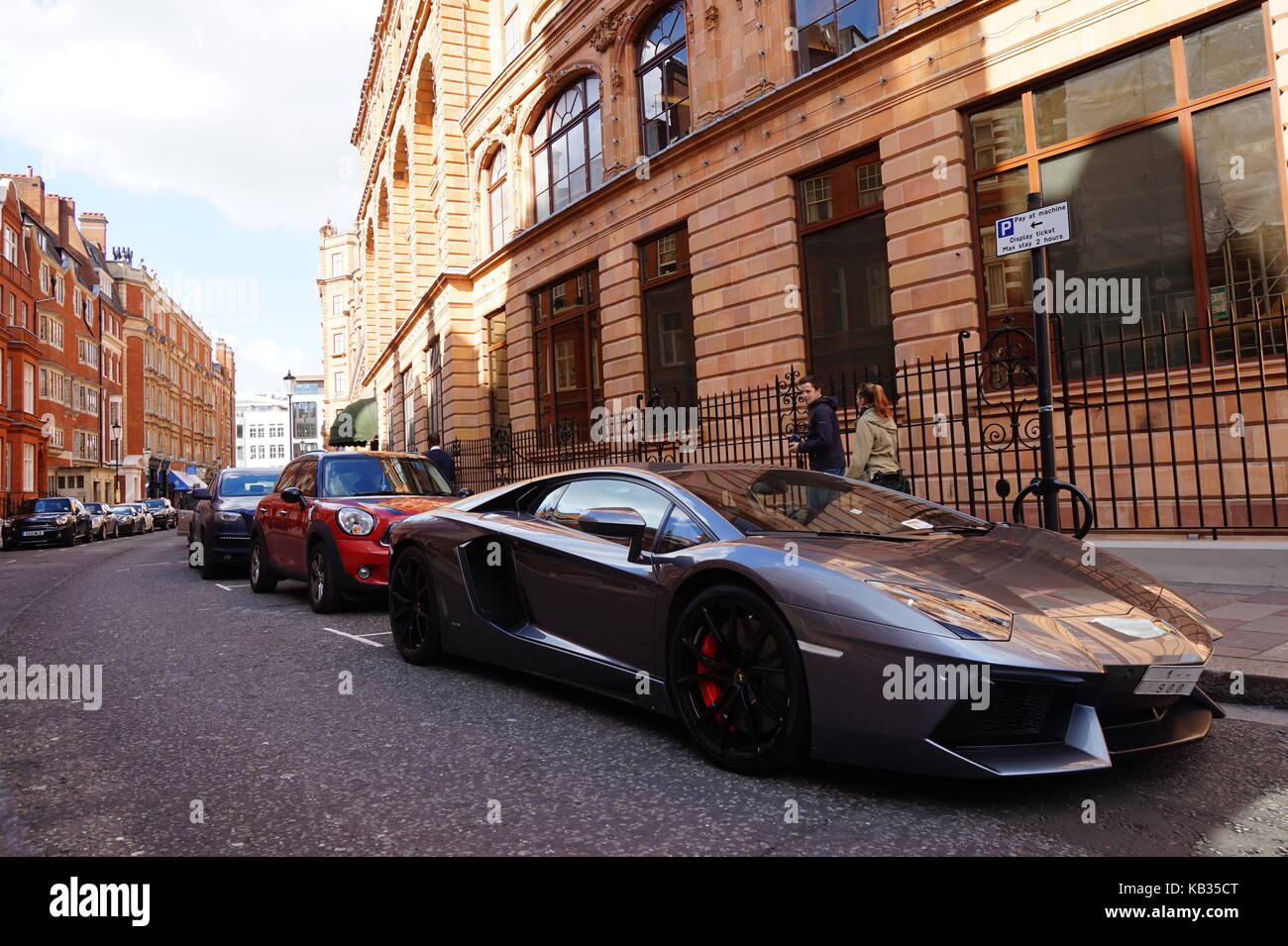 Lamborghini Outside Harrods, London, UK Stock Photo - Alamy