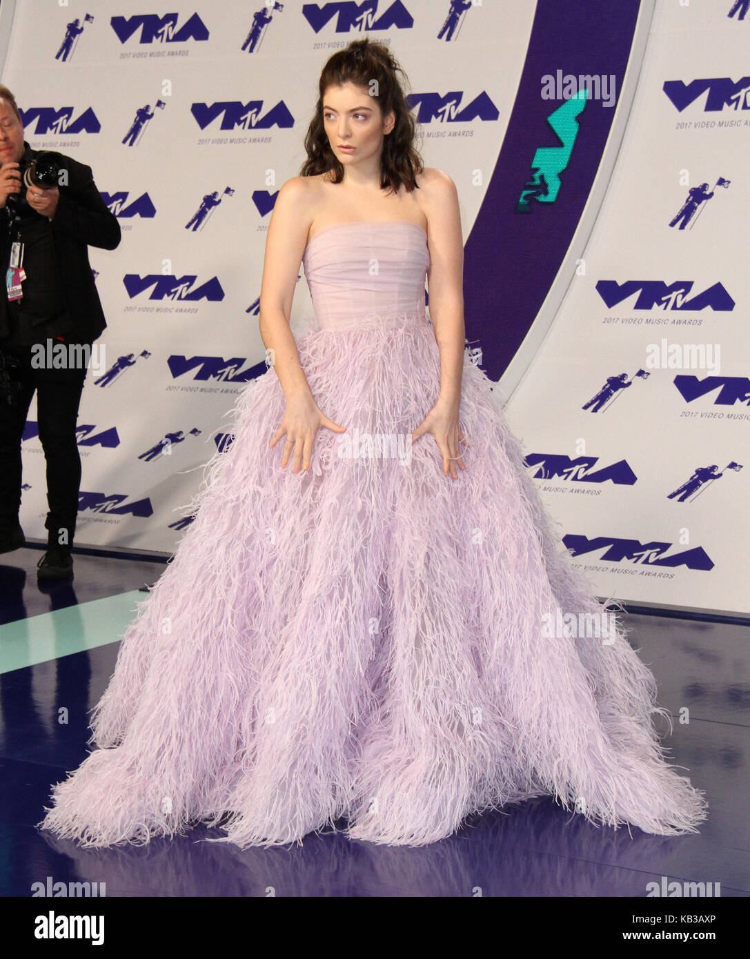 2017 MTV Video Music Awards (VMA) held at the Forum in Inglewood ...