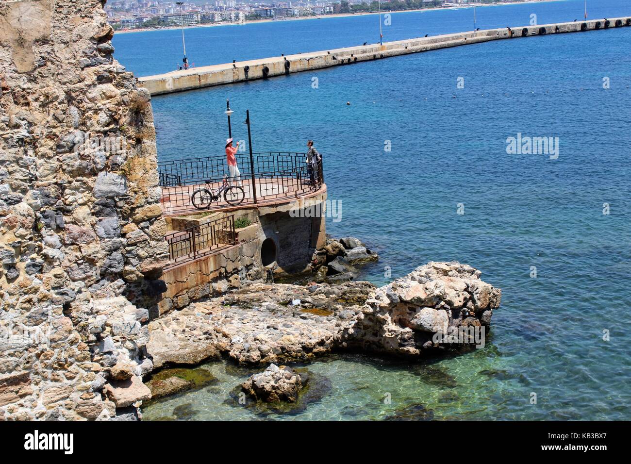 Observation platform on the embankment near the Red Tower (Alanya ...