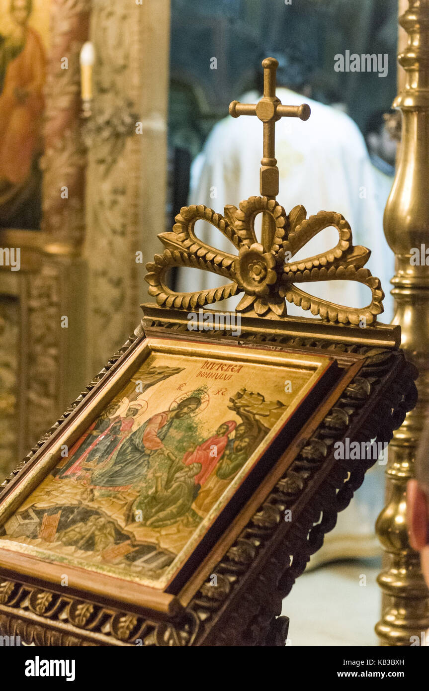 Easter liturgy, Easter service in the early morning of Easter Sunday of ...