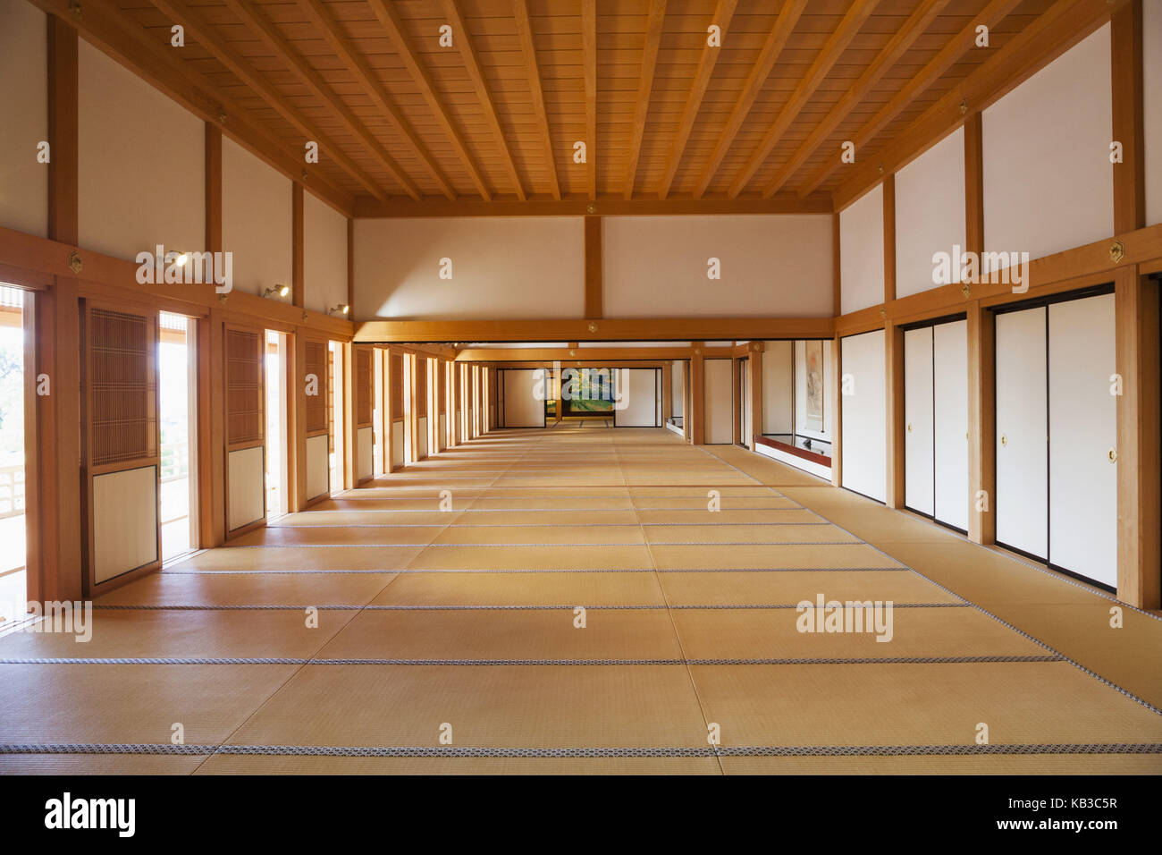 Japan, Kyushu, Kumamoto, castle Kumamoto, Honmaru-goten palace, main ...