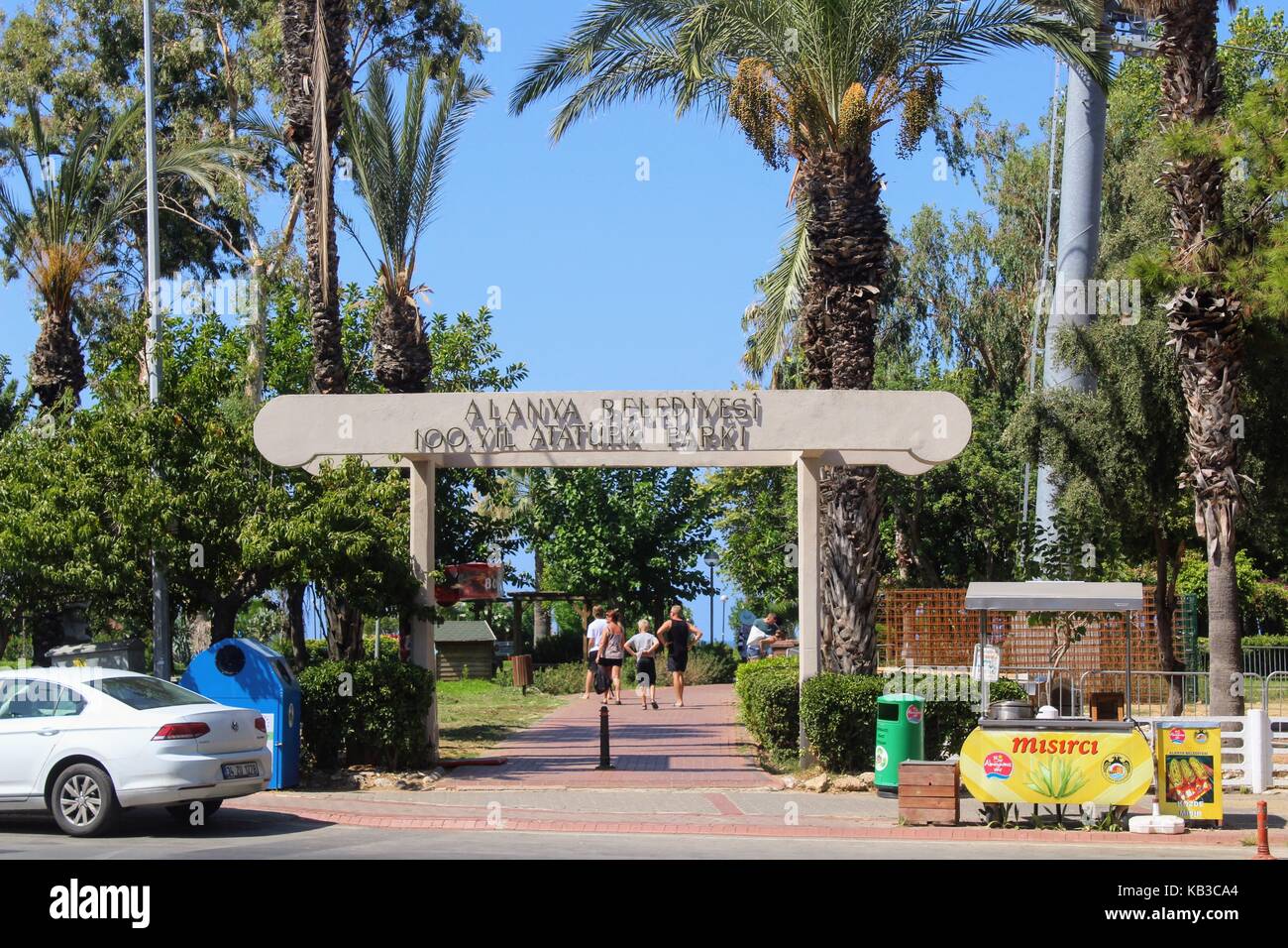 Entrance to the park of the 100th anniversary of Ataturk (Alanya ...