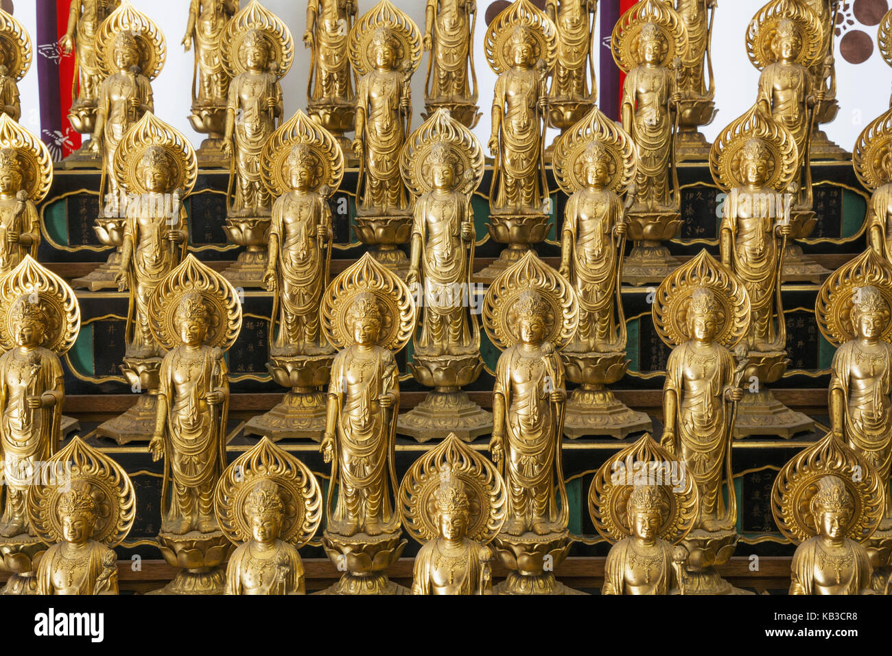 Japan, Honshu, Aichi, Nagoya, Osu Kannon temple, Buddha statue Stock ...