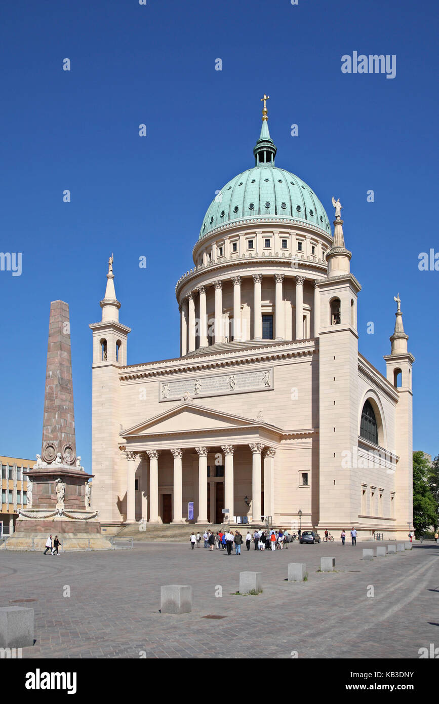Potsdam, Nikolai Kirche, obelisk Stock Photo - Alamy