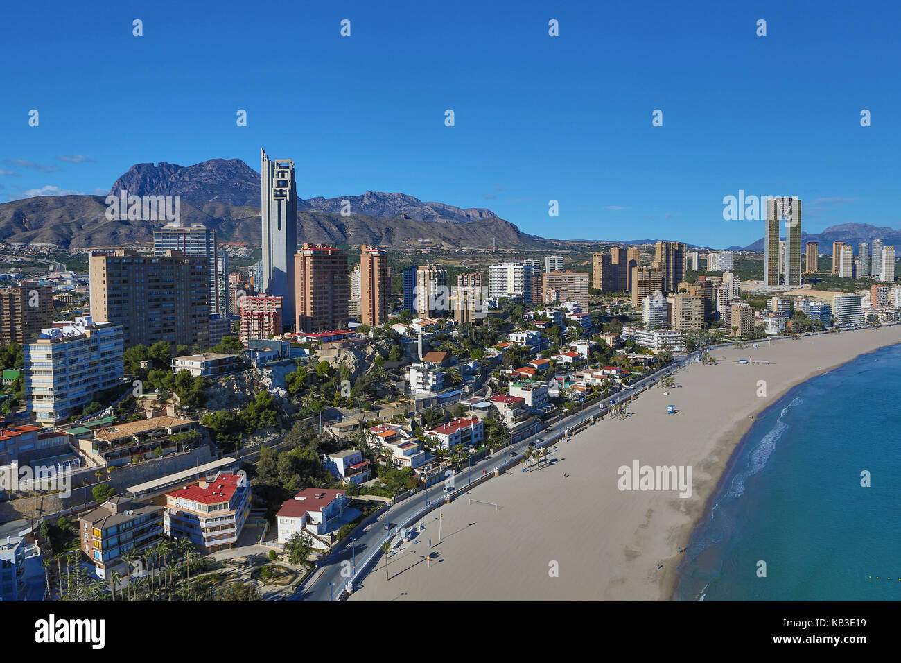 Spain, region Valencia, province Alicante, Costa Blanca, Benidorm Stock ...