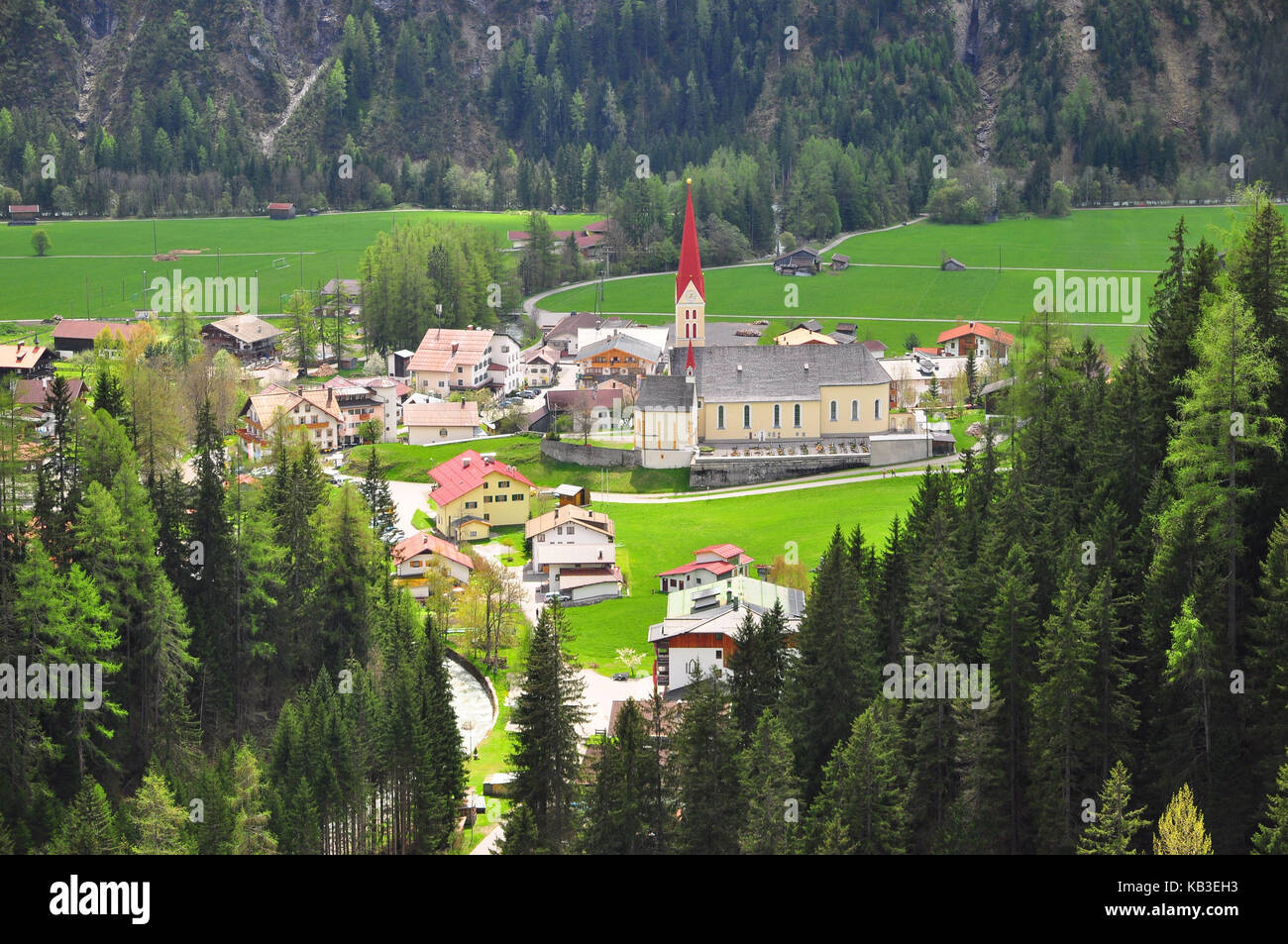 Austria, Tyrol, Lechtal, Holzgau Stock Photo - Alamy