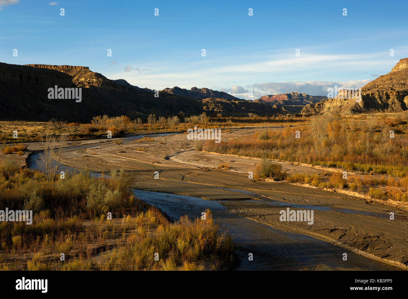 Braided River in Utah, the USA Stock Photo - Alamy
