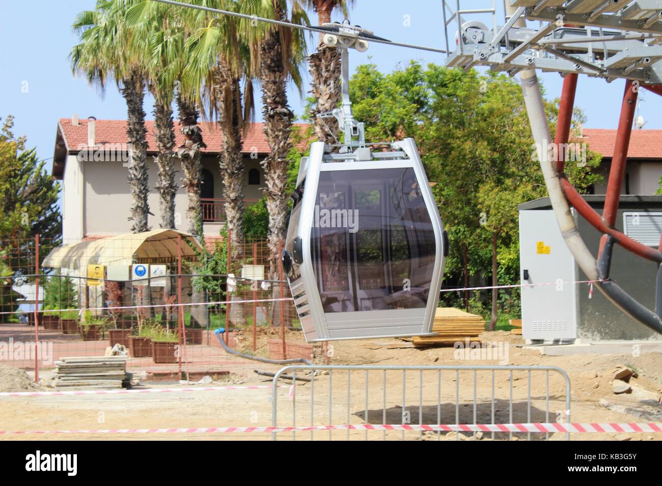 Alanya, Turkey, July 2017: cabin of a modern cable car Stock Photo - Alamy