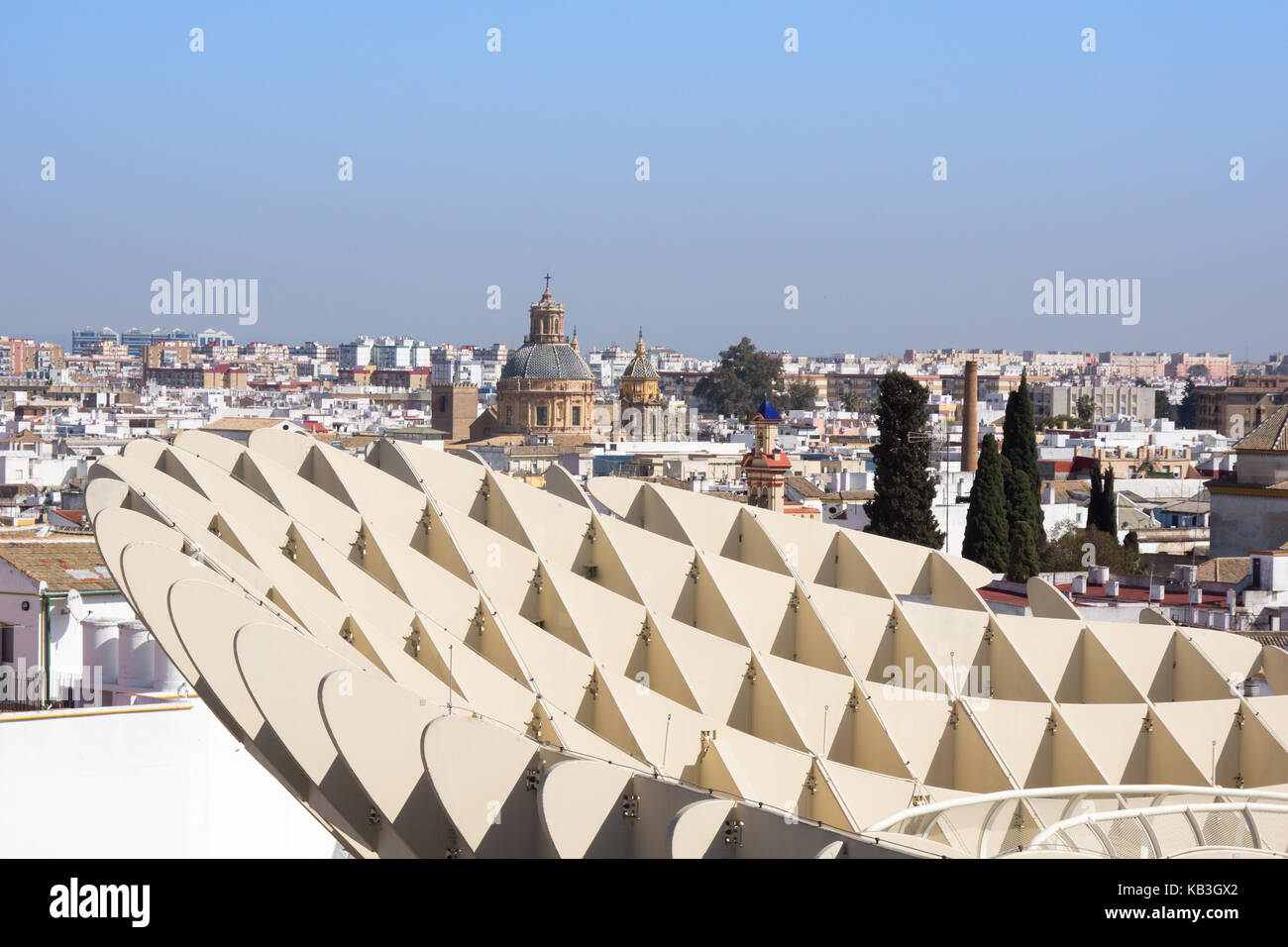 SEVILLA,SPAIN -March 2014: Metropol Parasol building in Plaza de la ...