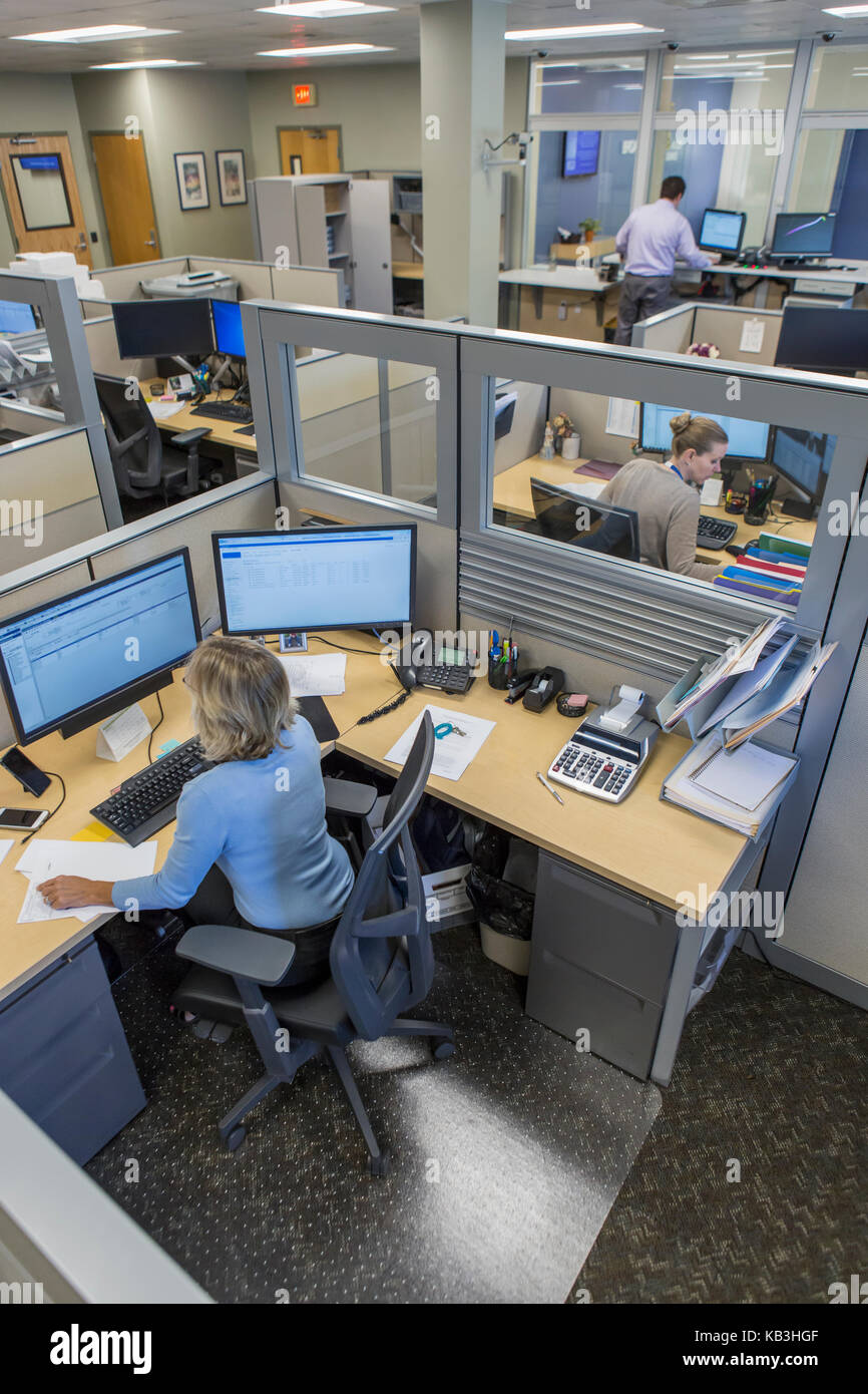 Executive working customer service center of electric power plant Stock ...