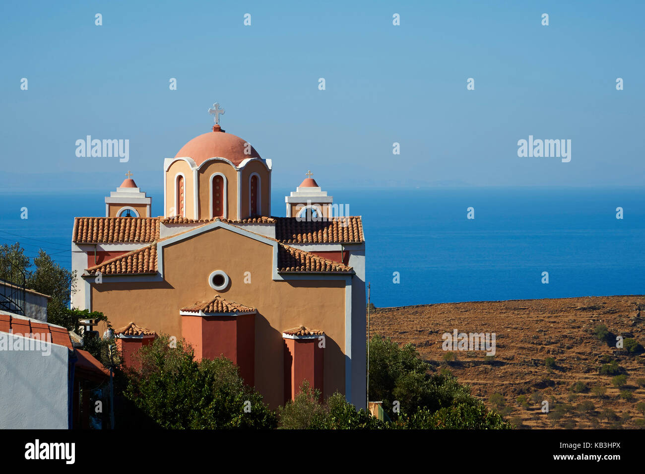 View at a church, Loulida, Greece, Europe Stock Photo - Alamy