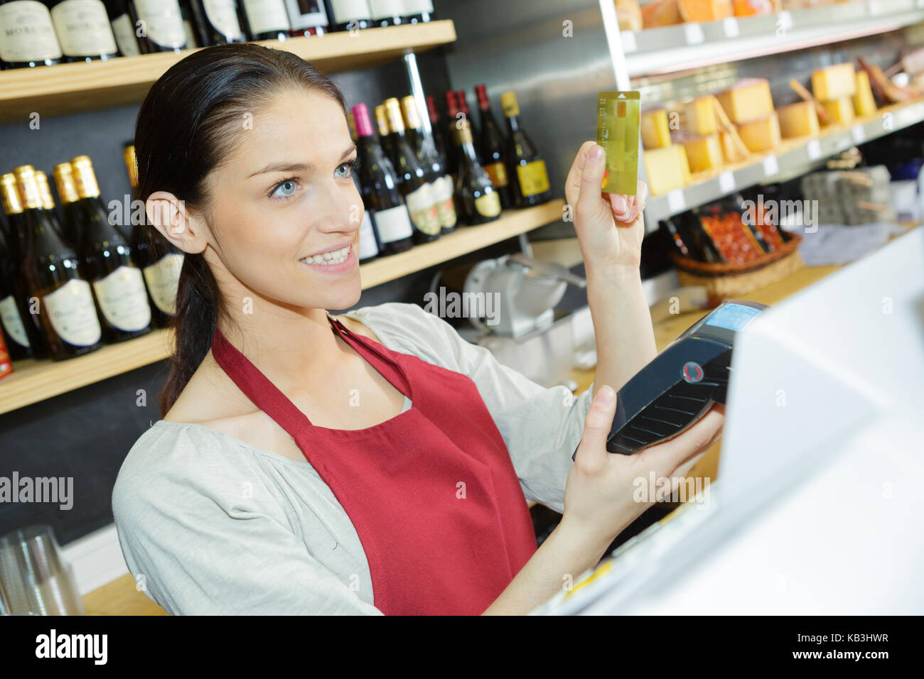 customer ready to pay at store Stock Photo - Alamy
