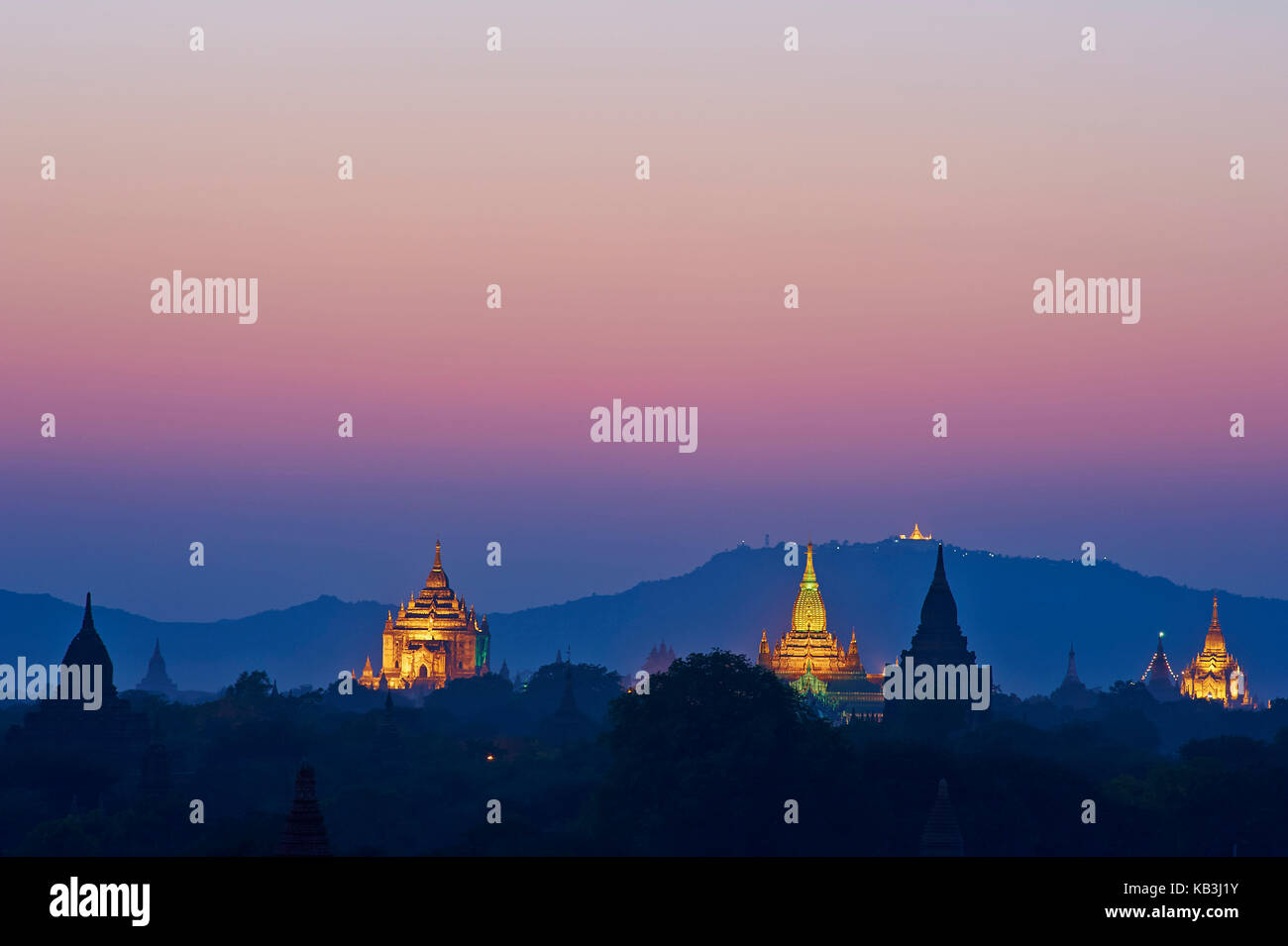 temple complex Bagan, Myanmar, Asia Stock Photo - Alamy