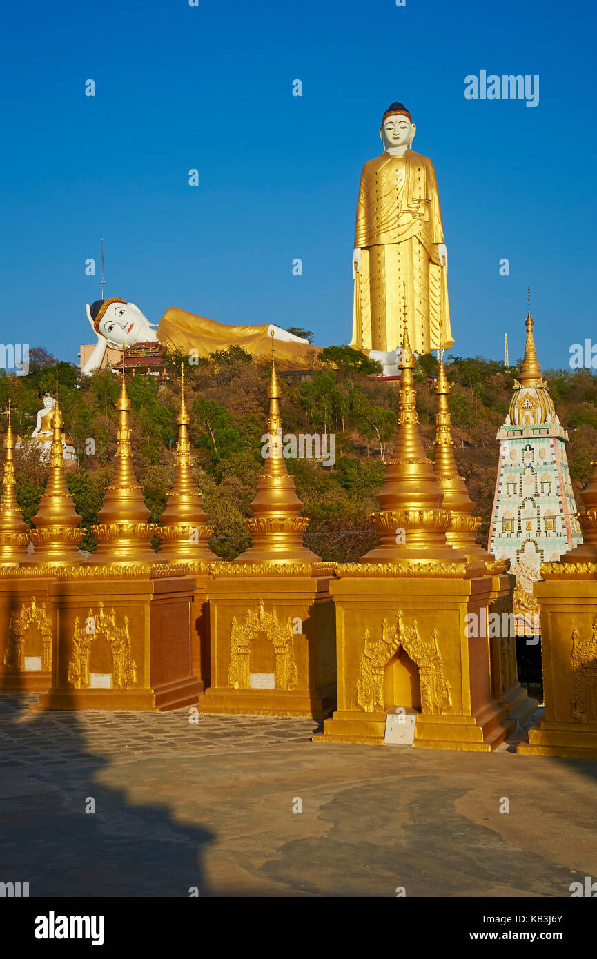 lying Buddha, Monywa, Myanmar, Asia Stock Photo - Alamy