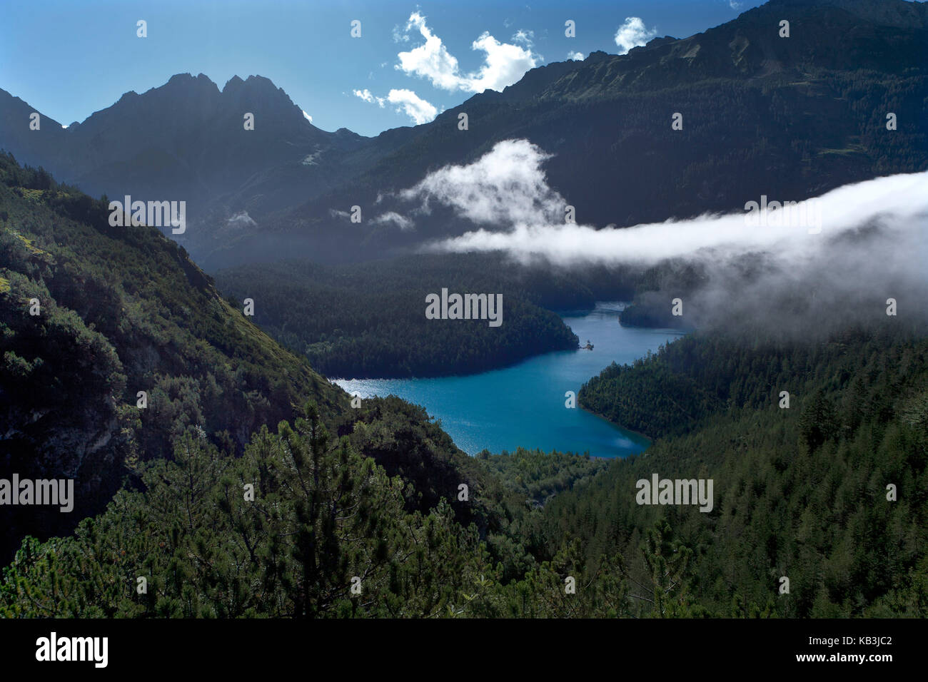 Austria, Tyrol, Blindsee (lake) at the Fernpass Stock Photo - Alamy