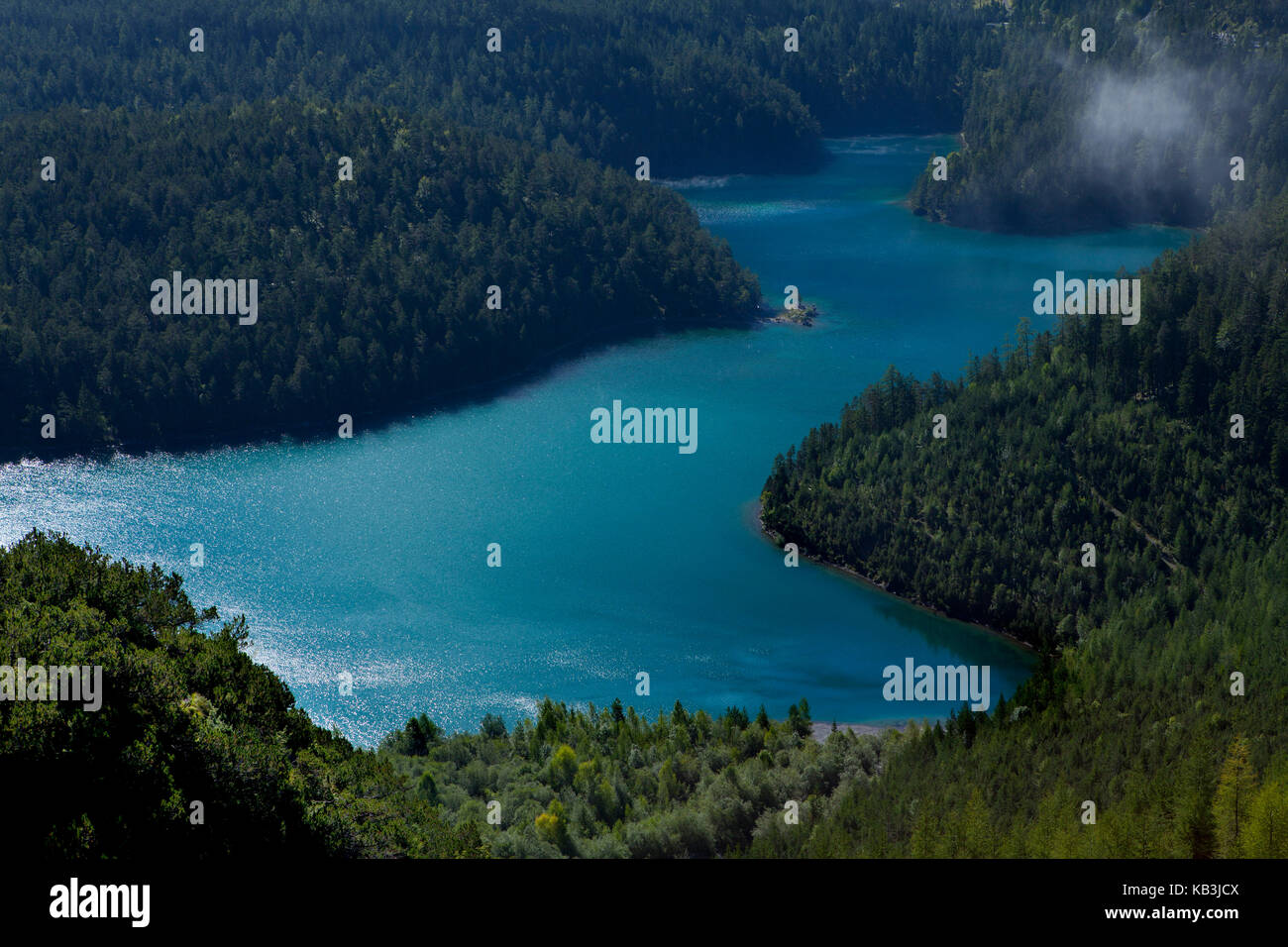 Austria, Tyrol, Blindsee (lake) at the Fernpass Stock Photo - Alamy