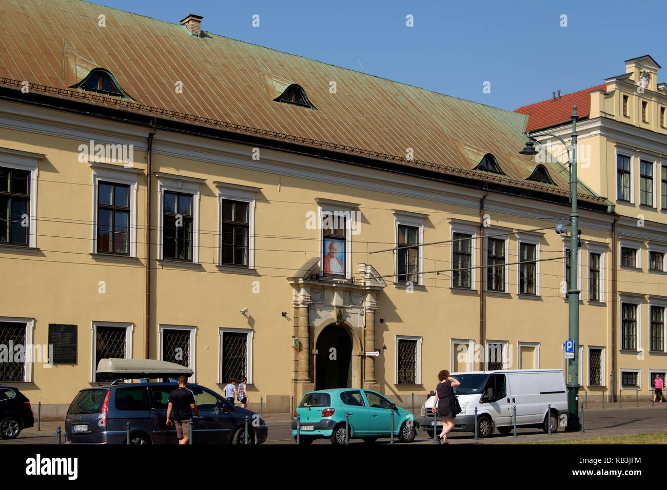 Papal Window at the Bishop's Palace, Franciszkanska street, Krakow ...