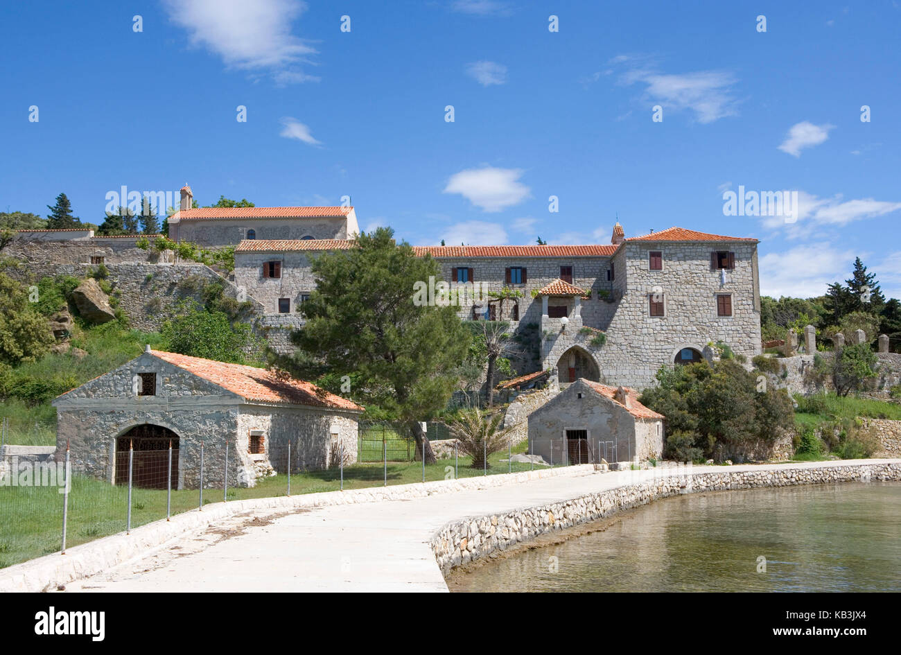 Croatia, island Rab, Kampor, cloister of Holy Eufemija Stock Photo - Alamy