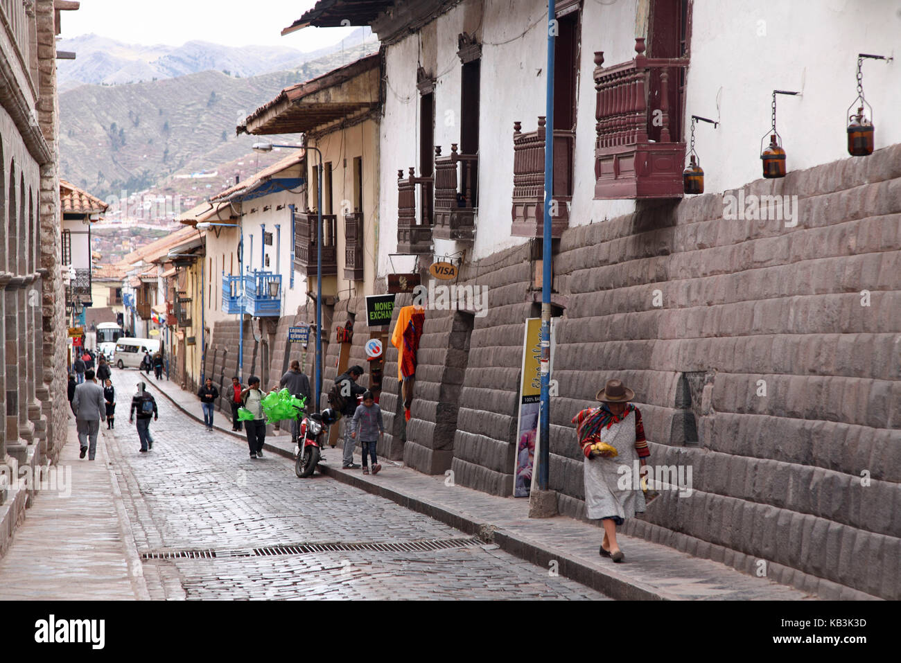 Peru, Cusco, street scene Stock Photo - Alamy