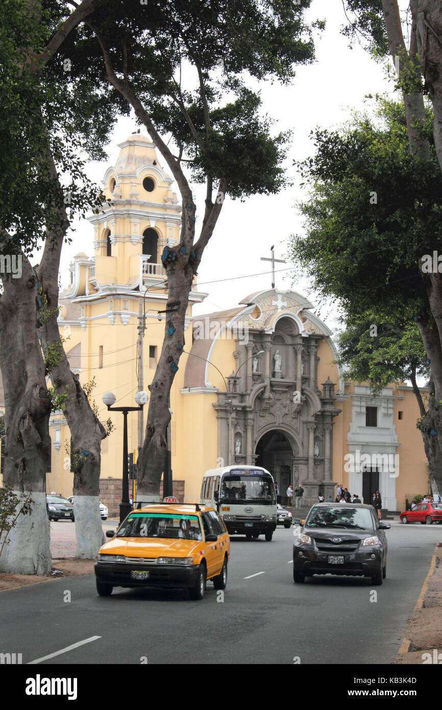 Peru, Lima, Barranco, Iglesia la Santisima Cruz Stock Photo - Alamy