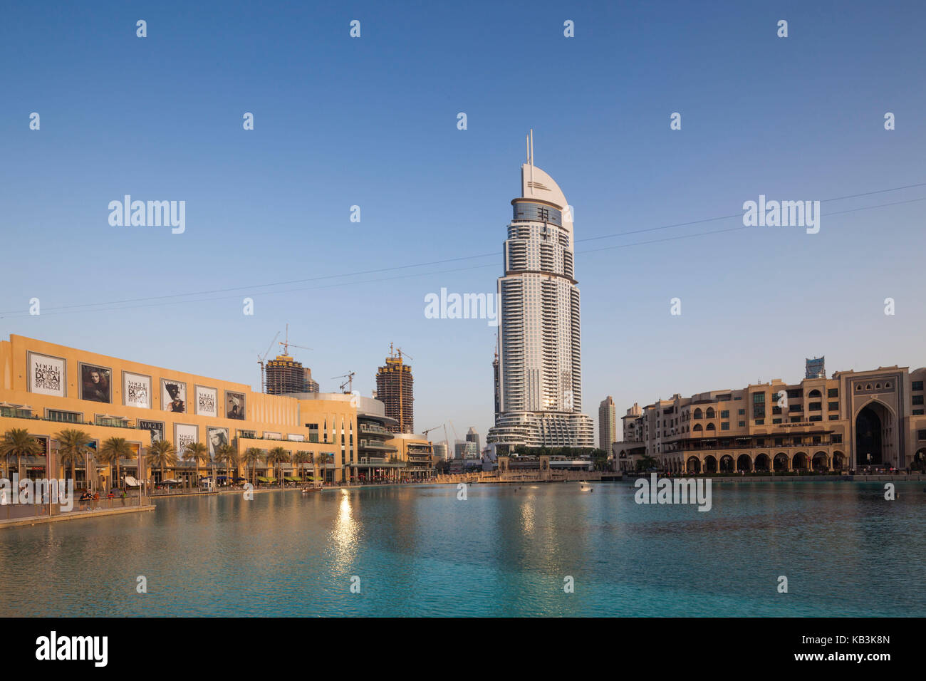 UAE, Dubai, Downtown Dubai, The Address Downtown Hotel, exterior Stock ...