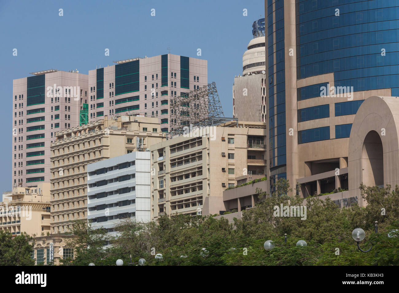 UAE, Dubai, Deira, waterfront buildings by Dubai Creek Stock Photo - Alamy
