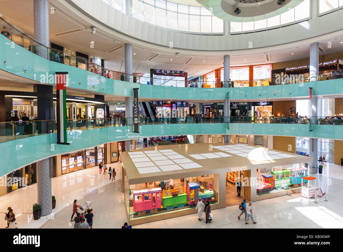 UAE, Dubai, Downtown Dubai, Dubai Mall, interior Stock Photo - Alamy