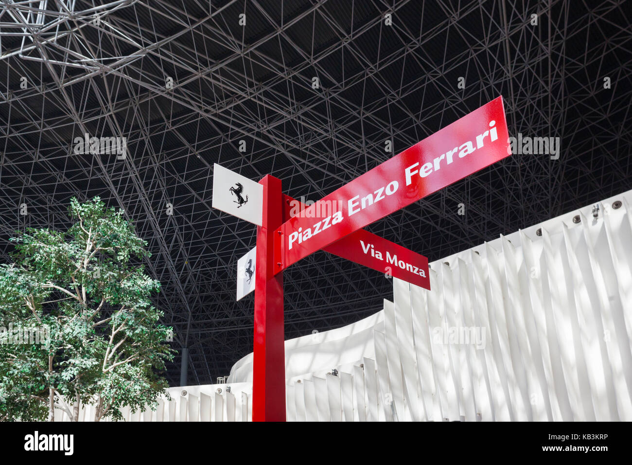 Sign for piazza enzo ferrari hi-res stock photography and images - Alamy