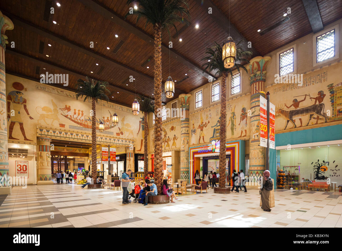 UAE, Dubai, Western Dubai, Ibn Battuta Mall, shopping mall built with ...