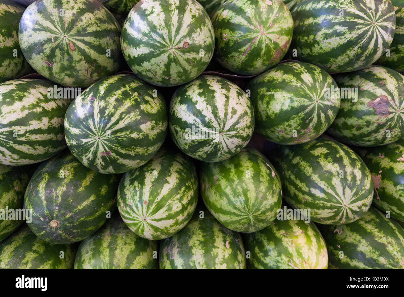 UAE, Dubai, Deira, Dubai Produce Market, watermelons Stock Photo - Alamy