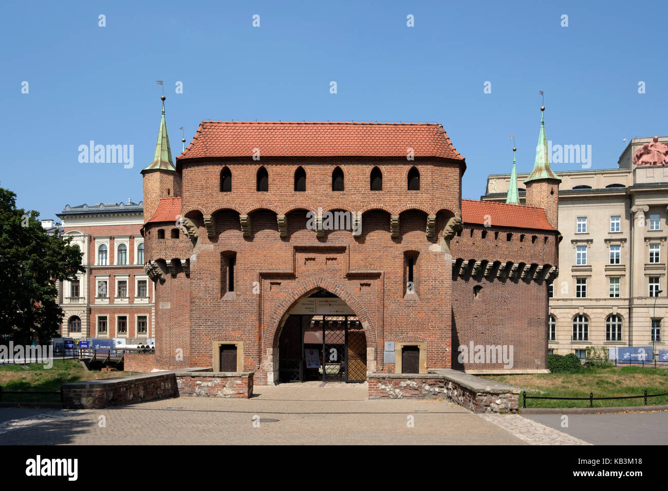 Barbican fortress in Kraków, Poland, Europe Stock Photo - Alamy