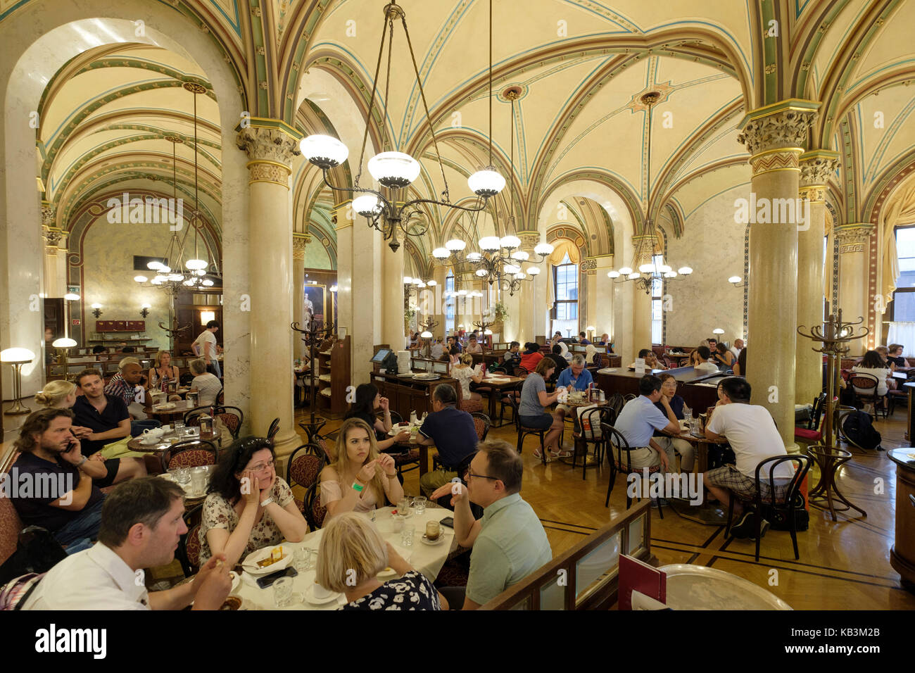 Café Central, a traditional Viennese café in Vienna, Austria, Europe ...