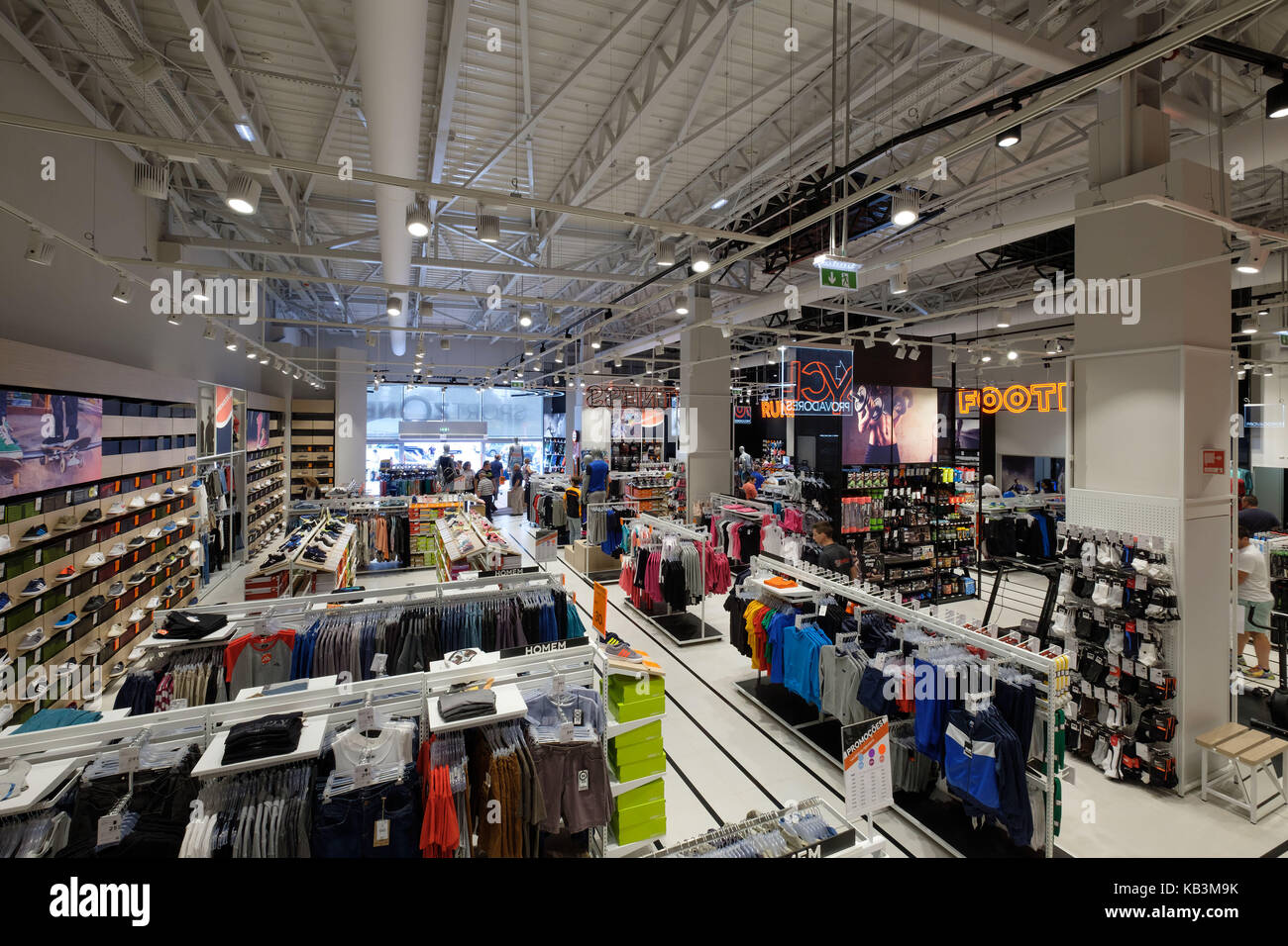 Sports store interior Stock Photo - Alamy
