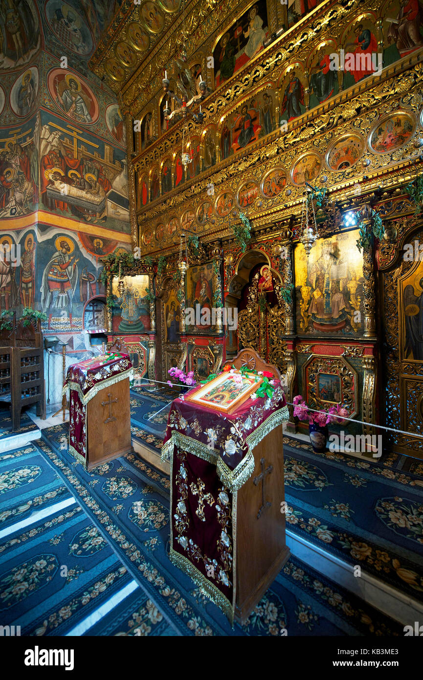 Romania, South of Bukovina Region, Moldovita Orthodox Monastery of 1537 ...