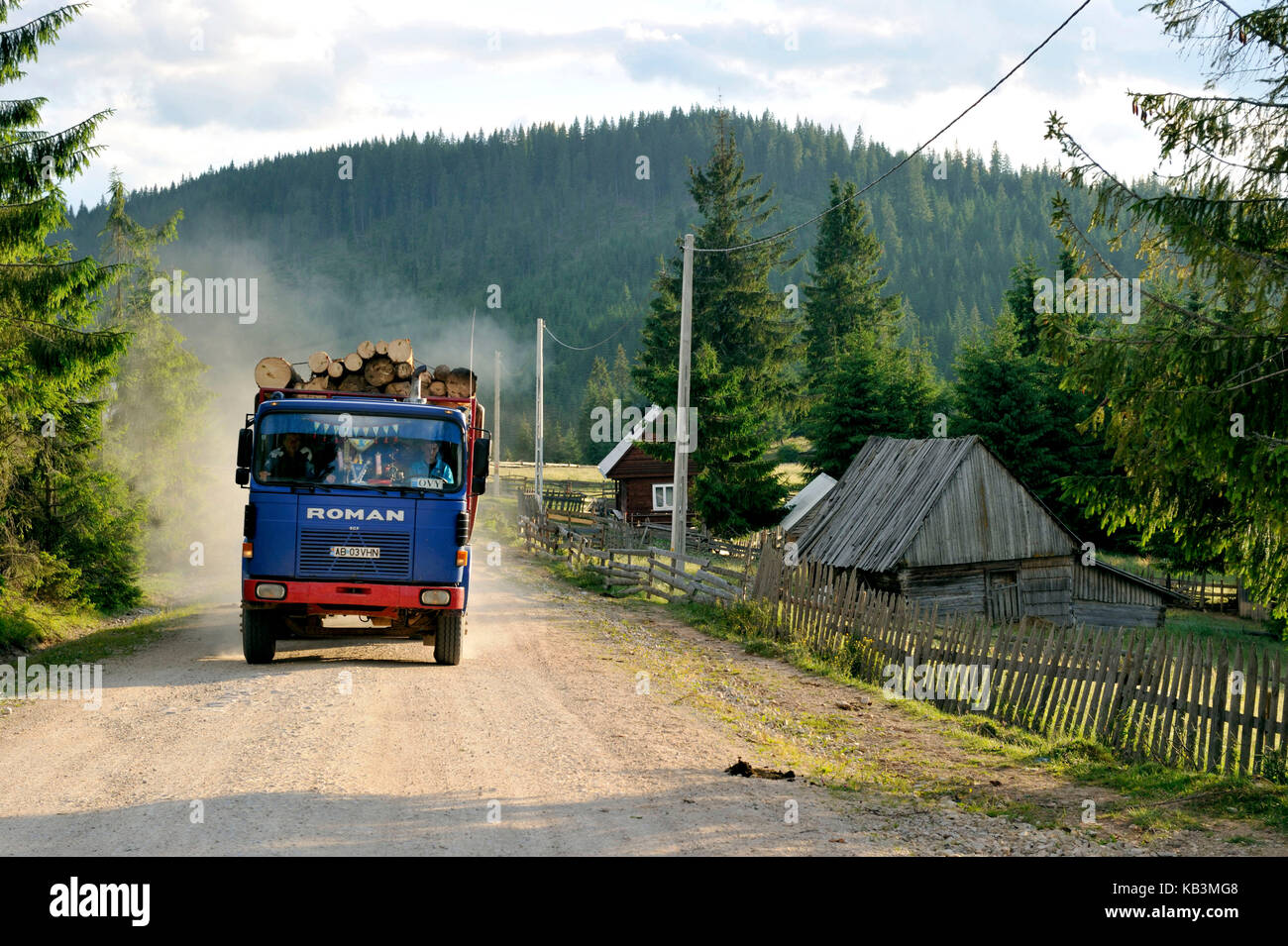 Romania, Transylvania, Carpathians mountains, Munti Apuseni, the land ...
