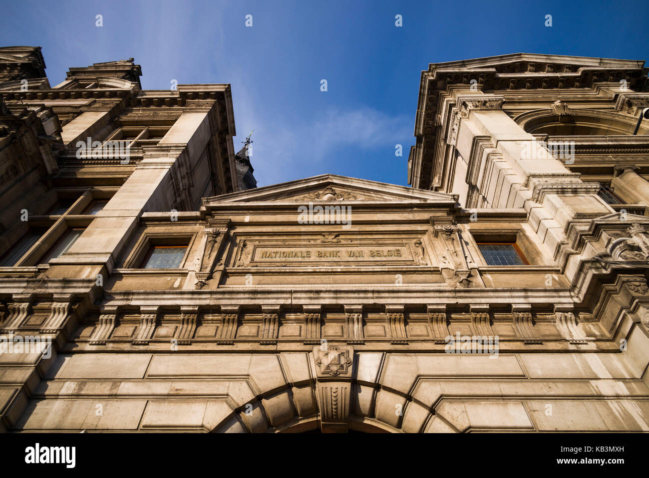 Nationale Bank Brussel Stockfoto Sakhanphotography