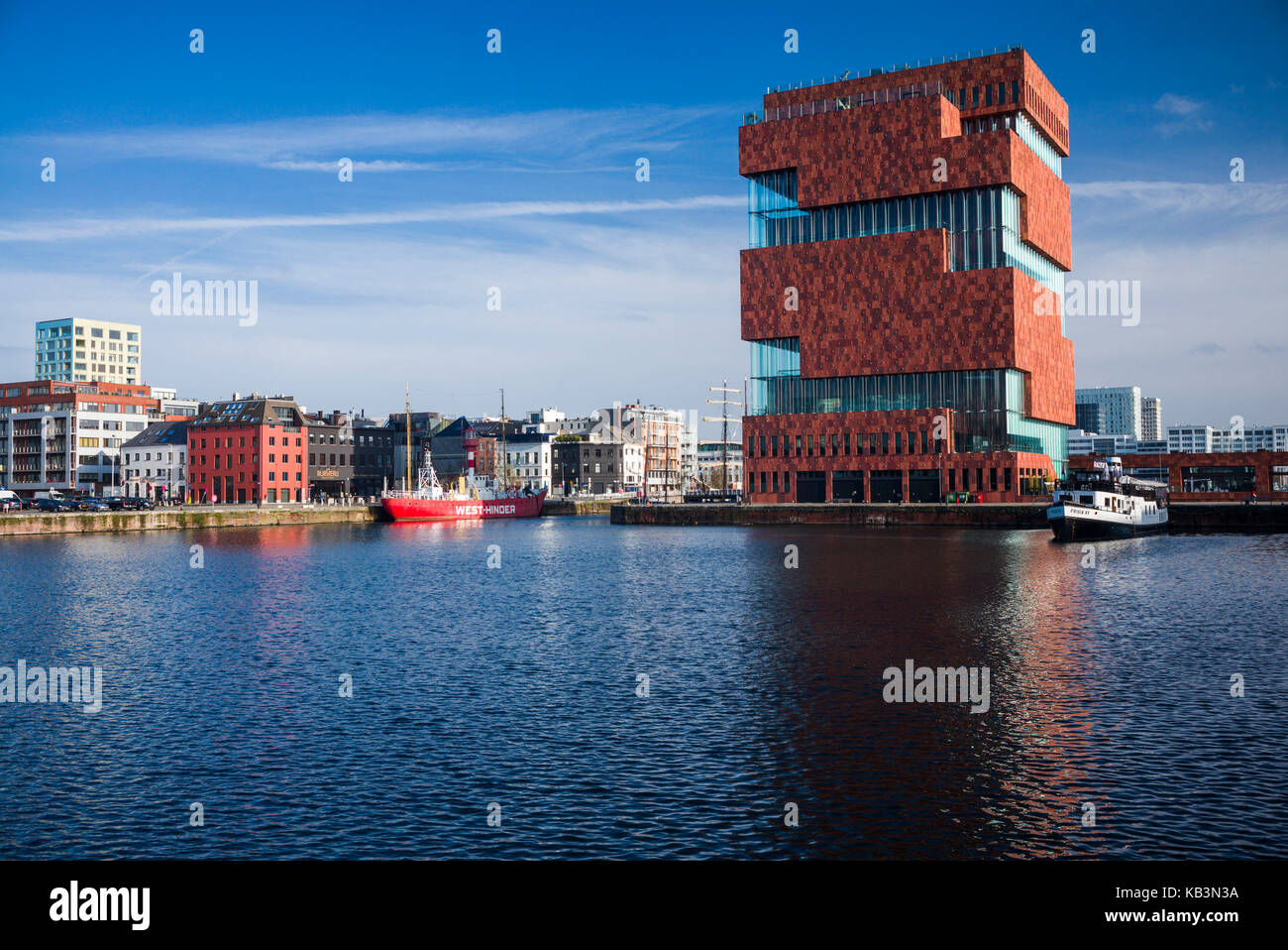 Belgium, Antwerp, MAS museum, exterior Stock Photo - Alamy