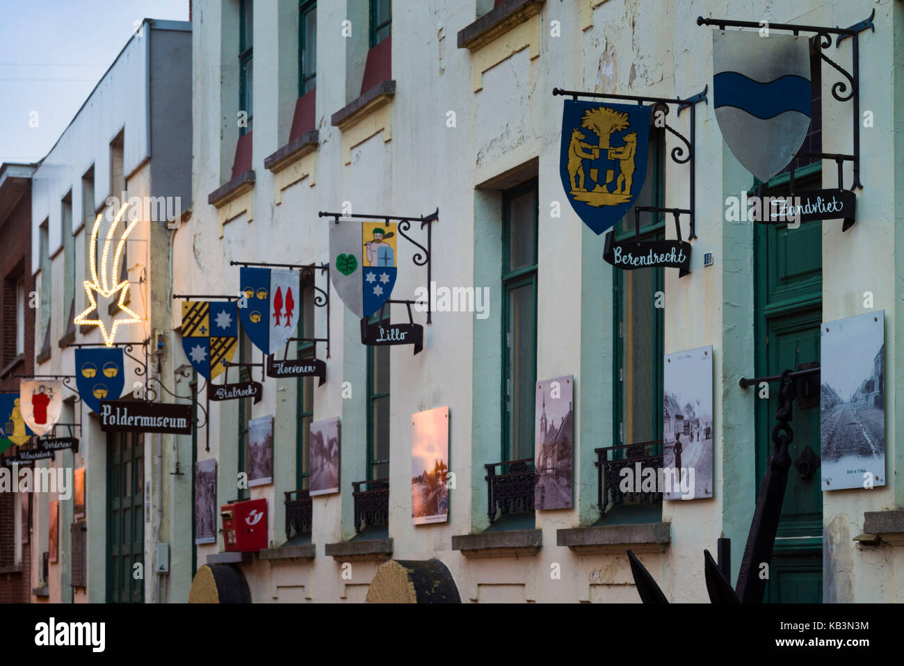 Belgium, Antwerp-area, Lillo, final village left in the Antwerp Port ...