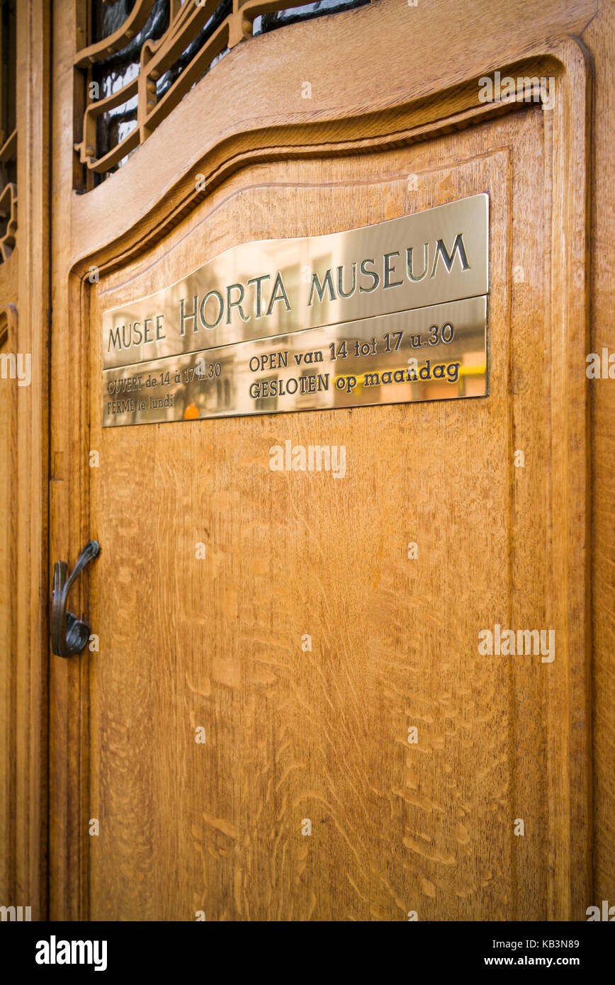Belgium, Brussels, art-nouveau architecture, Musee Horta, former home ...