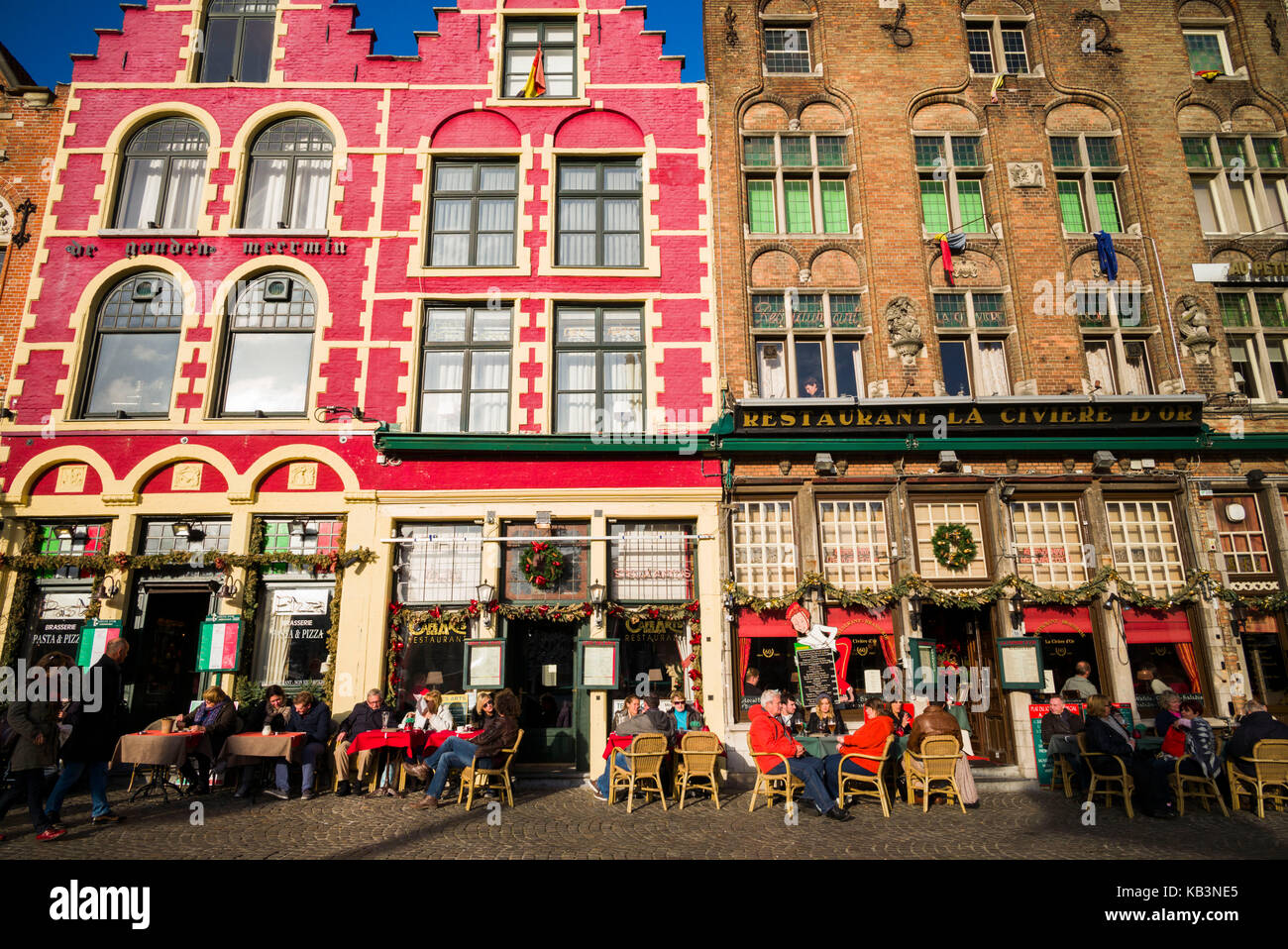 Belgium, Bruges, The Markt, market square buildings Stock Photo - Alamy