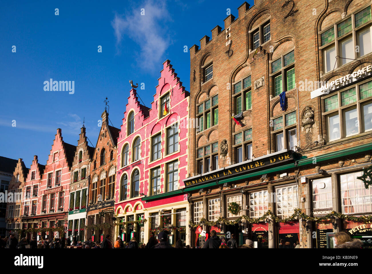 Belgium, Bruges, The Markt, market square buildings Stock Photo - Alamy