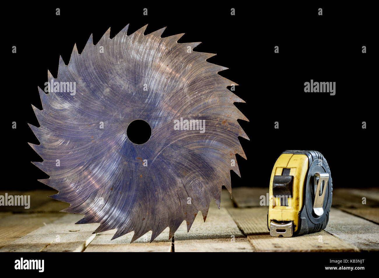 Old good carpentry, tools drill bit. Wooden carpentry table and old ...